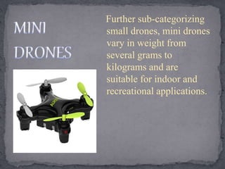 3. Types and applications of drones | PPTX