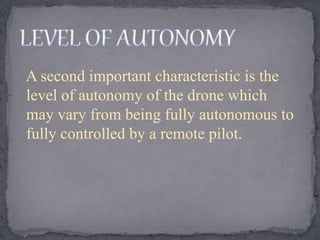 3. Types and applications of drones | PPTX