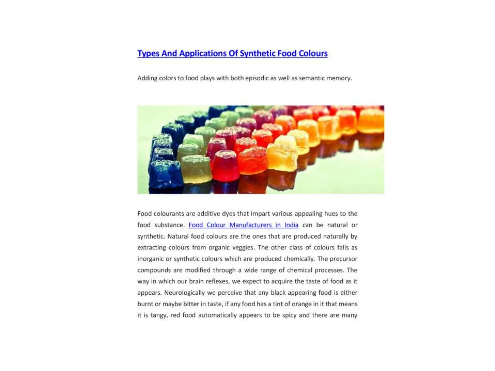 Types And Applications Of Synthetic Food Colours_00001.ppt