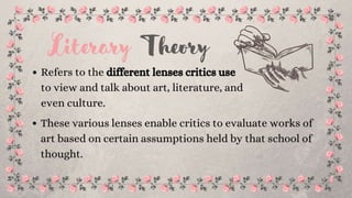 Types and approaches Literary Criticism | PPTX