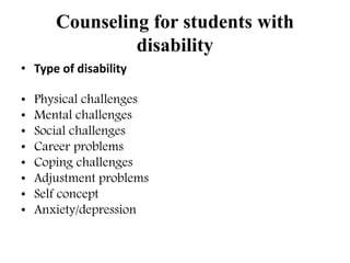 Types and areas of counseling multicultural counseling | PDF