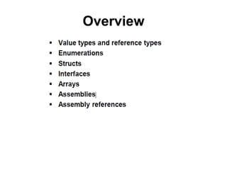 Types And Assemblies | PPTX | Programming Languages | Computing