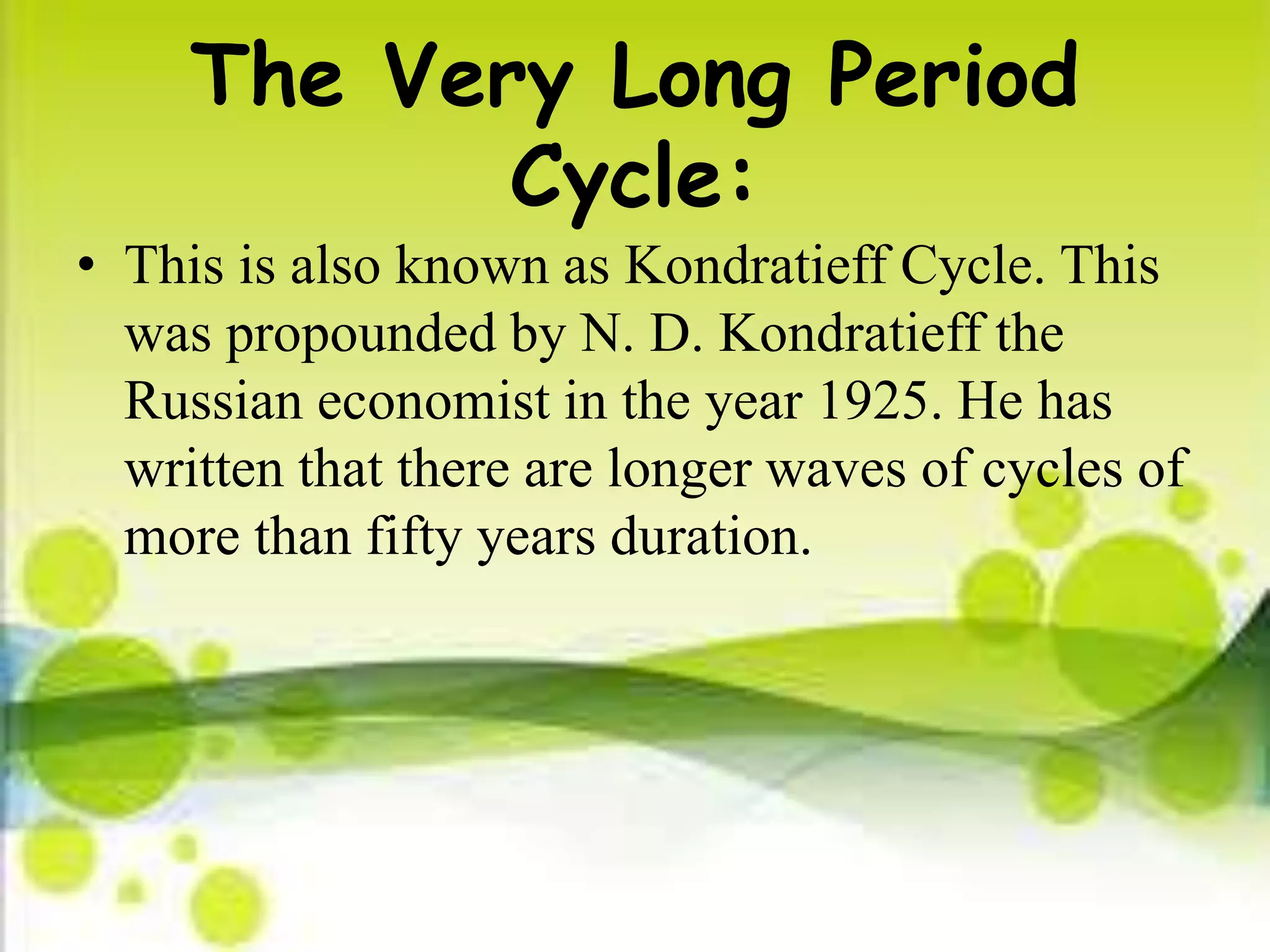 Types and causes of business cycle | PPTX