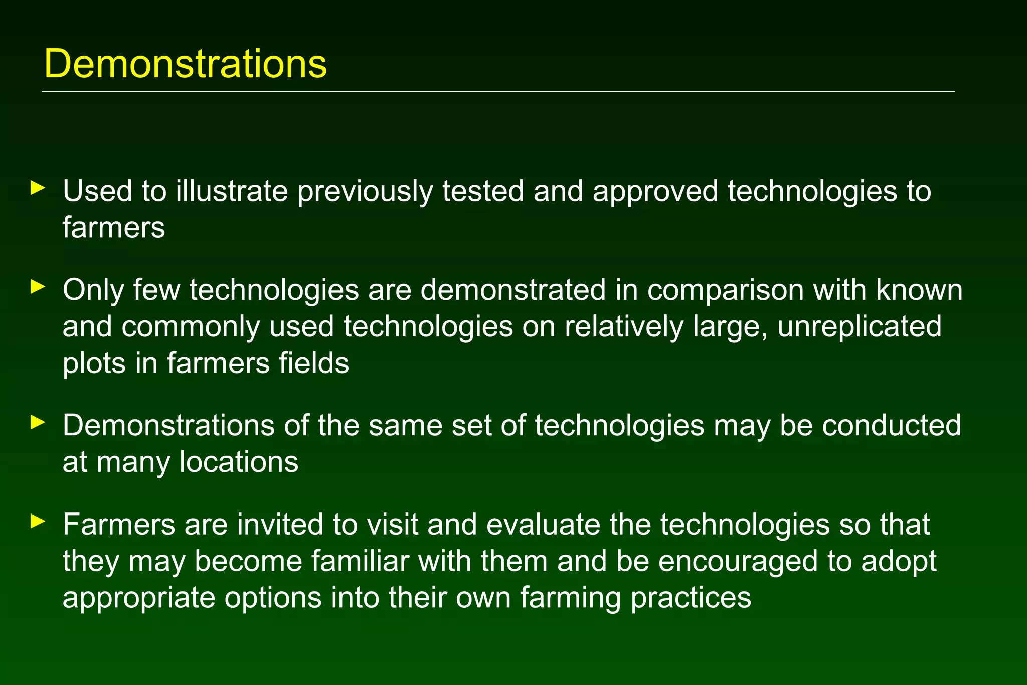 Types and Characteristics of Field Trials | PPT