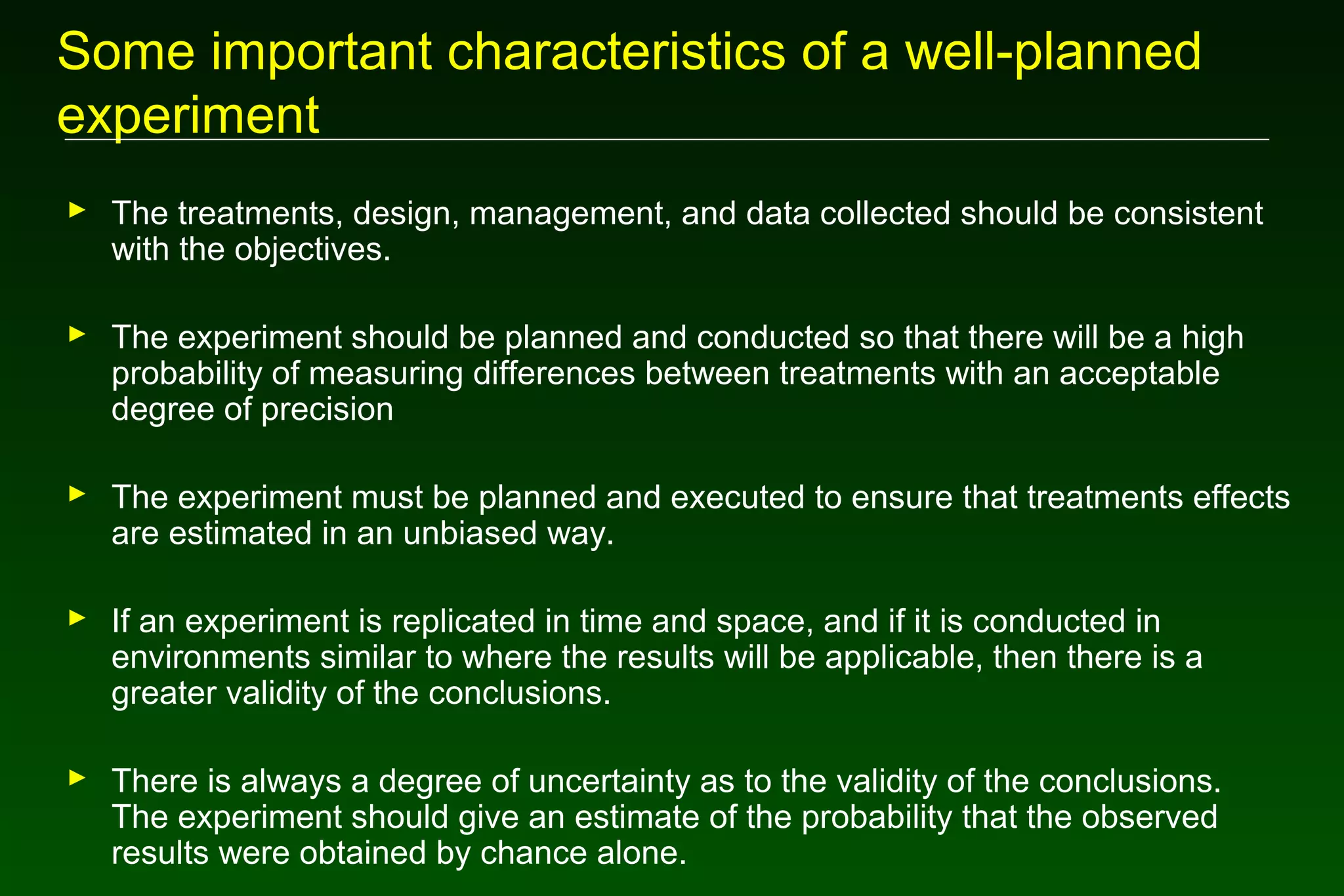 Types and Characteristics of Field Trials | PPT