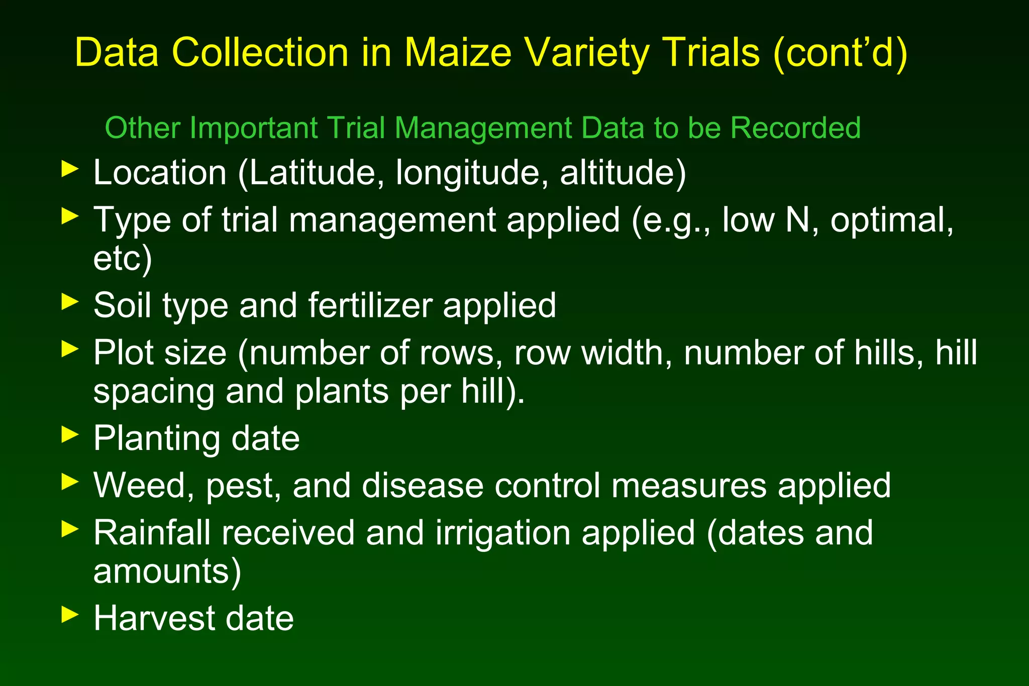 Types and Characteristics of Field Trials | PPT