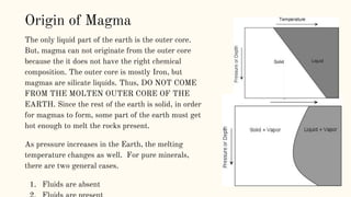 Types and characteristics of magma | PPTX