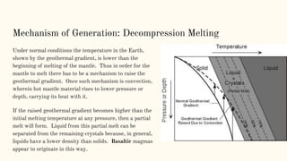 Types and characteristics of magma | PPTX