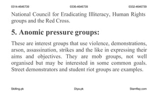 Types and Characteristics of Pressure Groups.pptx