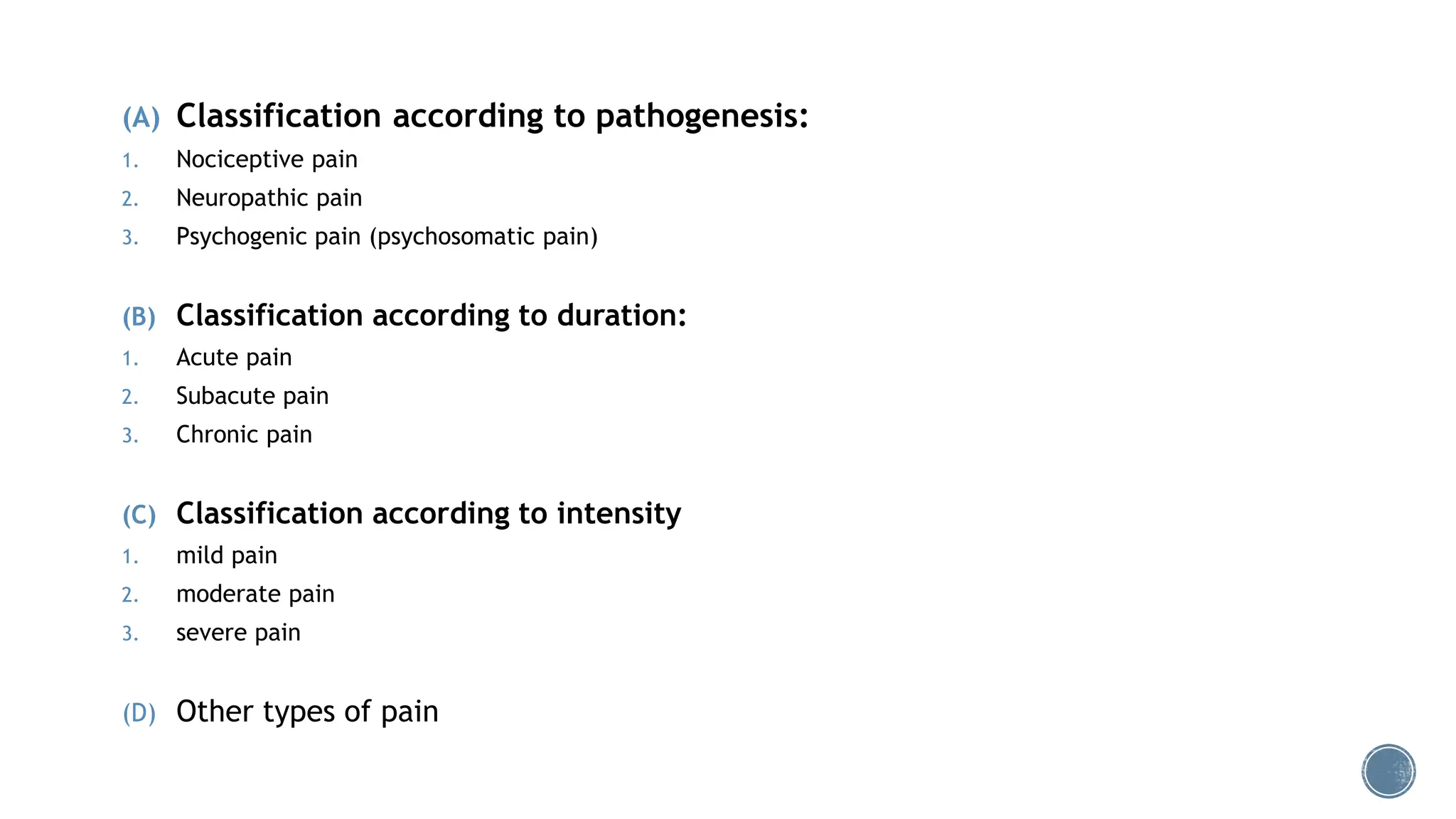 types and classification of pain catog .pptx