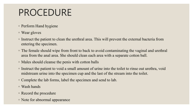 TYPES AND COLLECTION OF URINE SPECIMEN.pptx