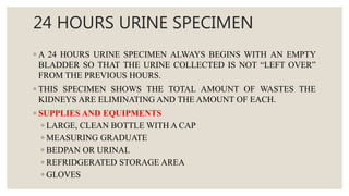 TYPES AND COLLECTION OF URINE SPECIMEN.pptx