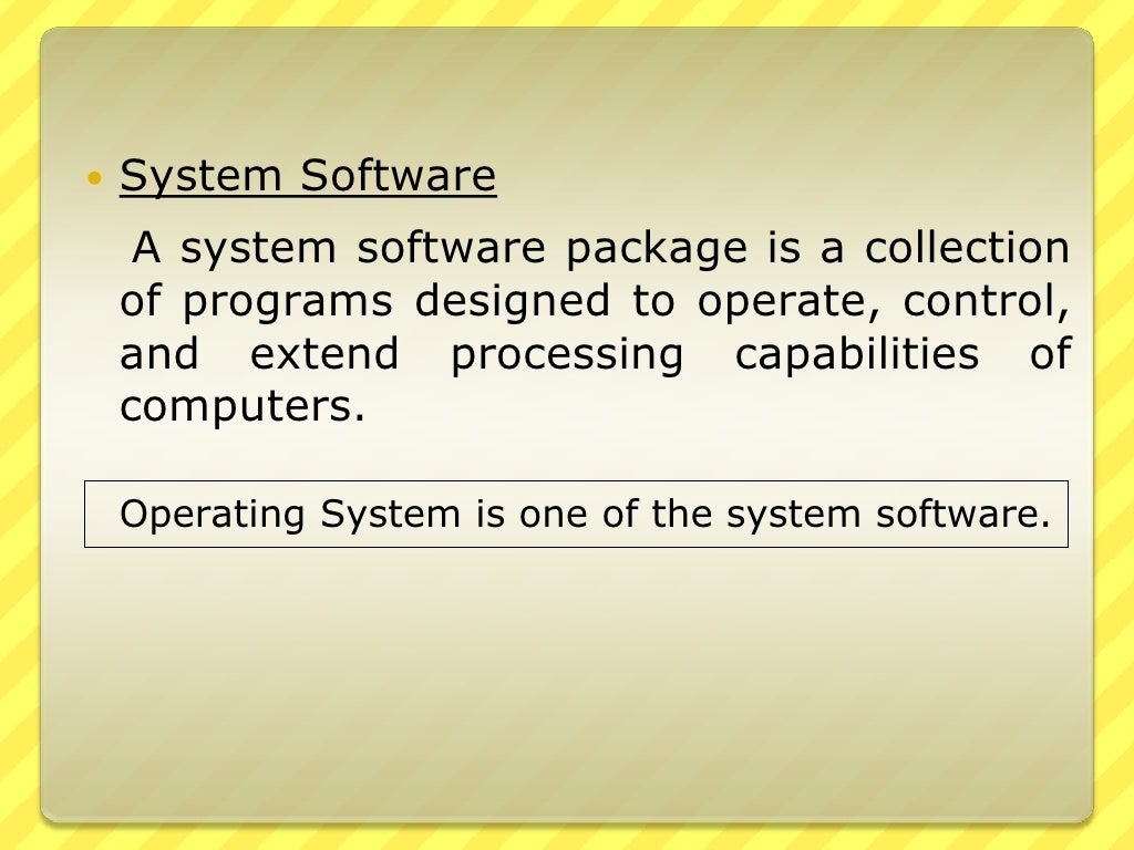 Classification Of Computer System Functions Types