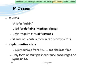 Symbian OS - Types And Declarations | PPTX | Programming Languages | Computing