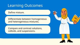 Types and Examples of Mixtures Science Presentation in Blue Light Blue ...