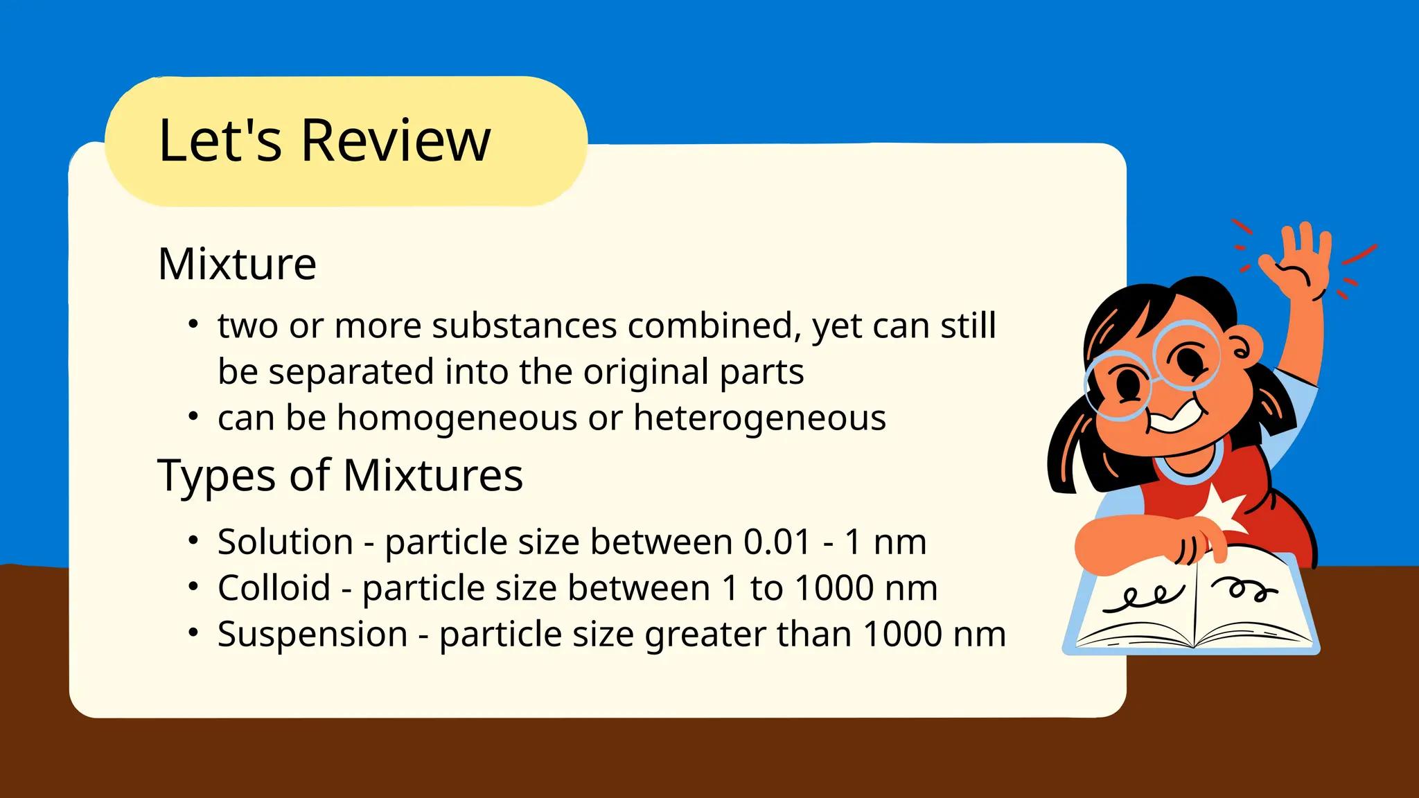 Types and Examples of Mixtures Science Presentation in Blue Light Blue ...