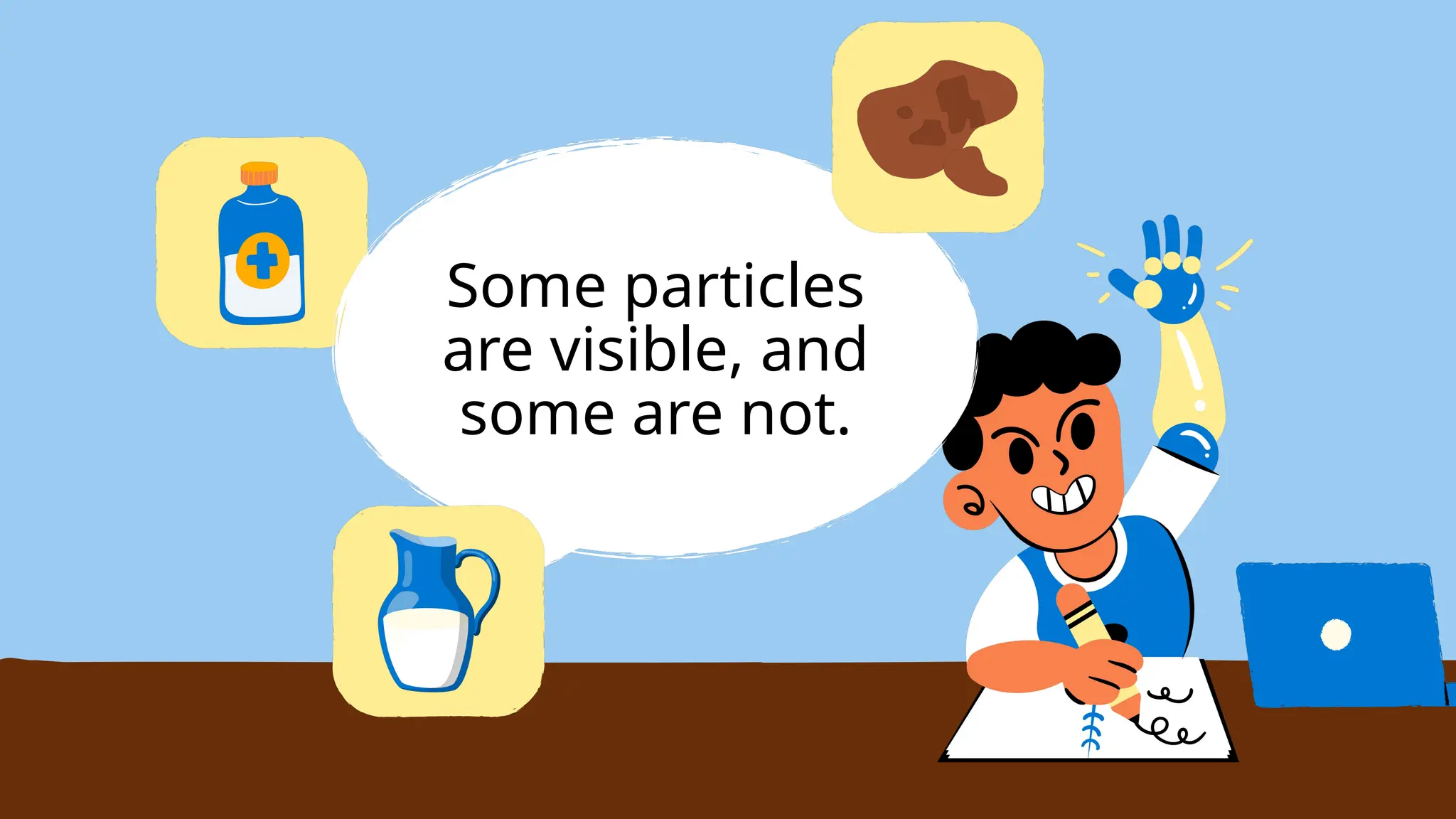 Types and Examples of Mixtures Science Presentation in Blue Light Blue ...