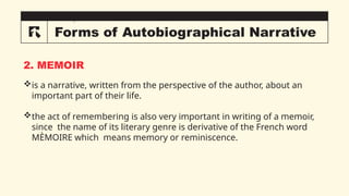 Types and Forms of Creative Non-fiction. PowerPoint | PPTX
