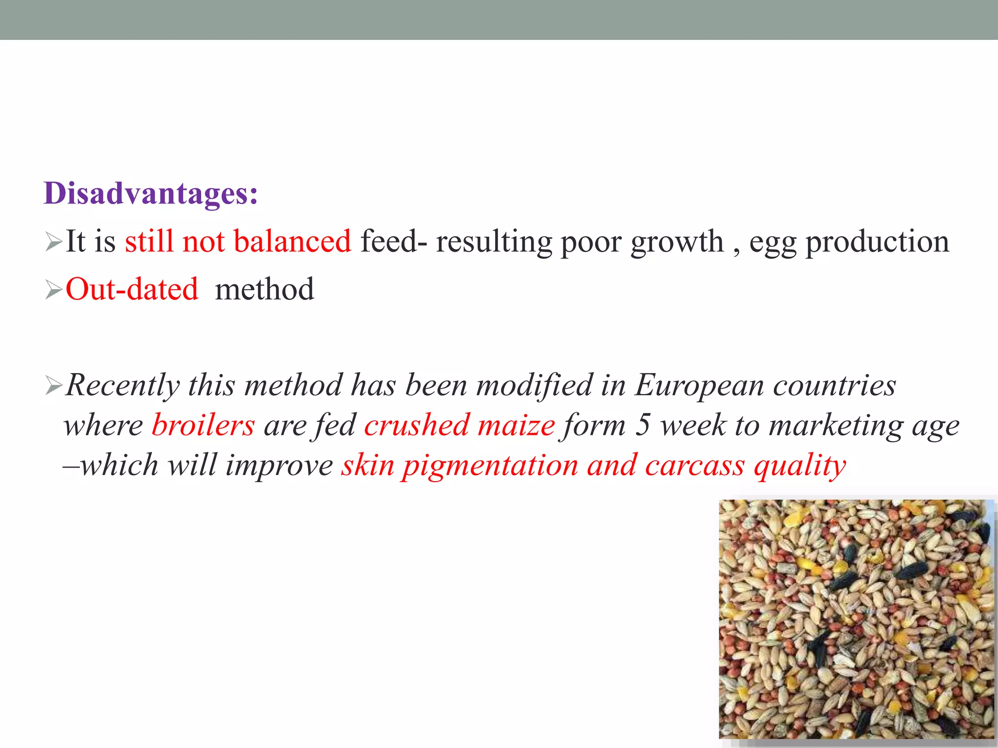 Types and forms of feed and feeding methods in poultry | PPTX