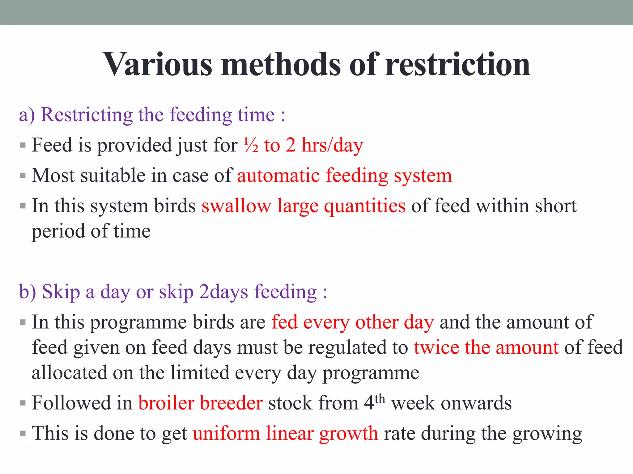 Types and forms of feed and feeding methods in poultry | PPTX