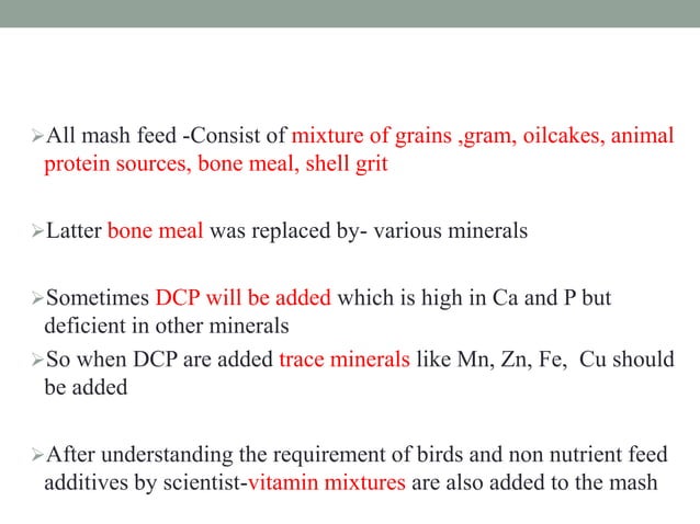 Types and forms of feed and feeding methods in poultry | PPTX