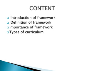 Types and framework | PPT