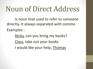 Types and Functions of Noun | PPTX