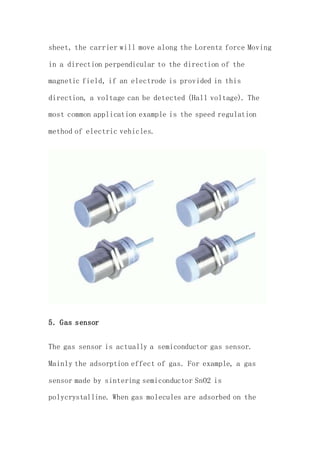 Types and functions of sensors | DOCX