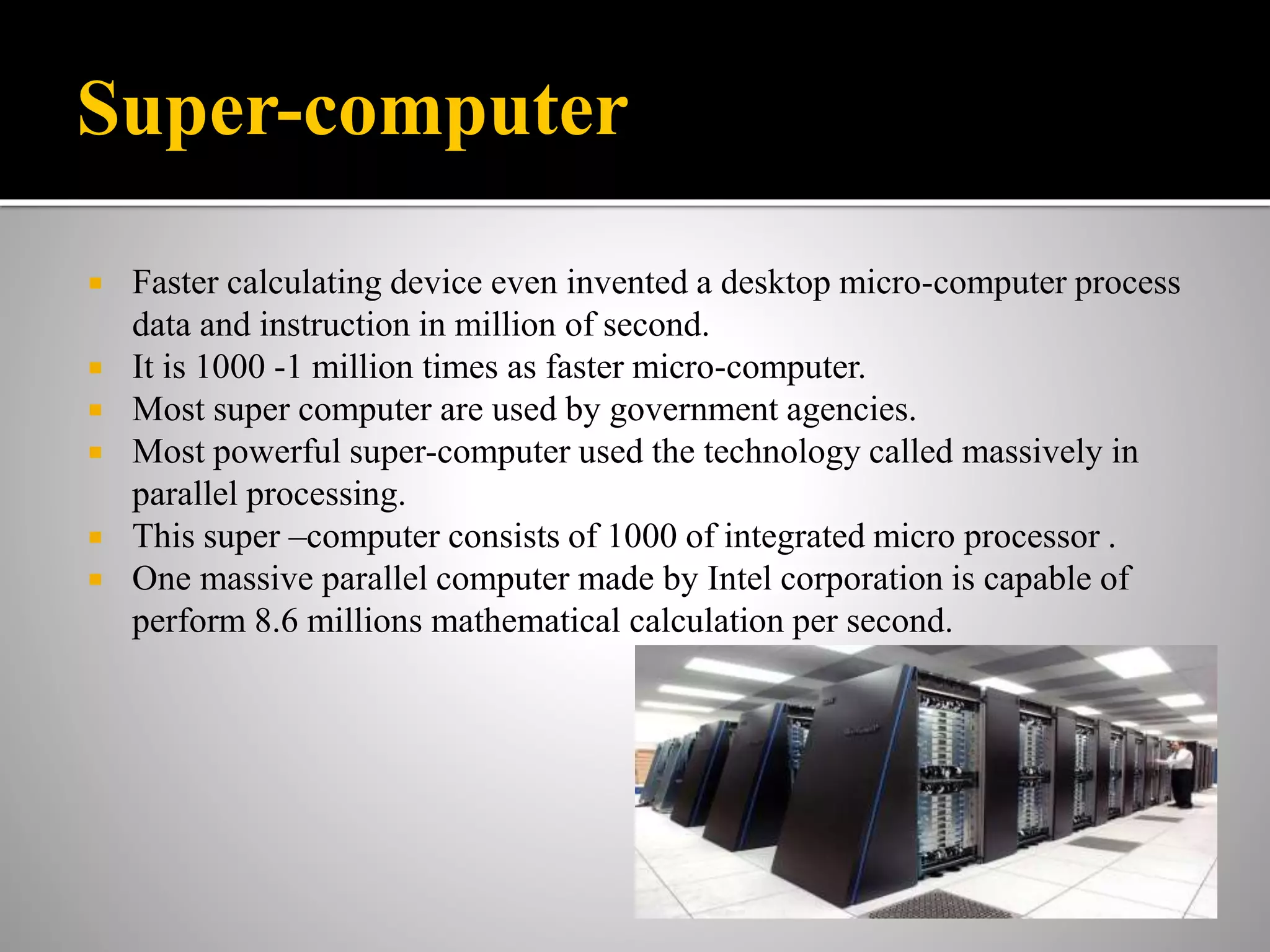 Types and generations of computer | PPT