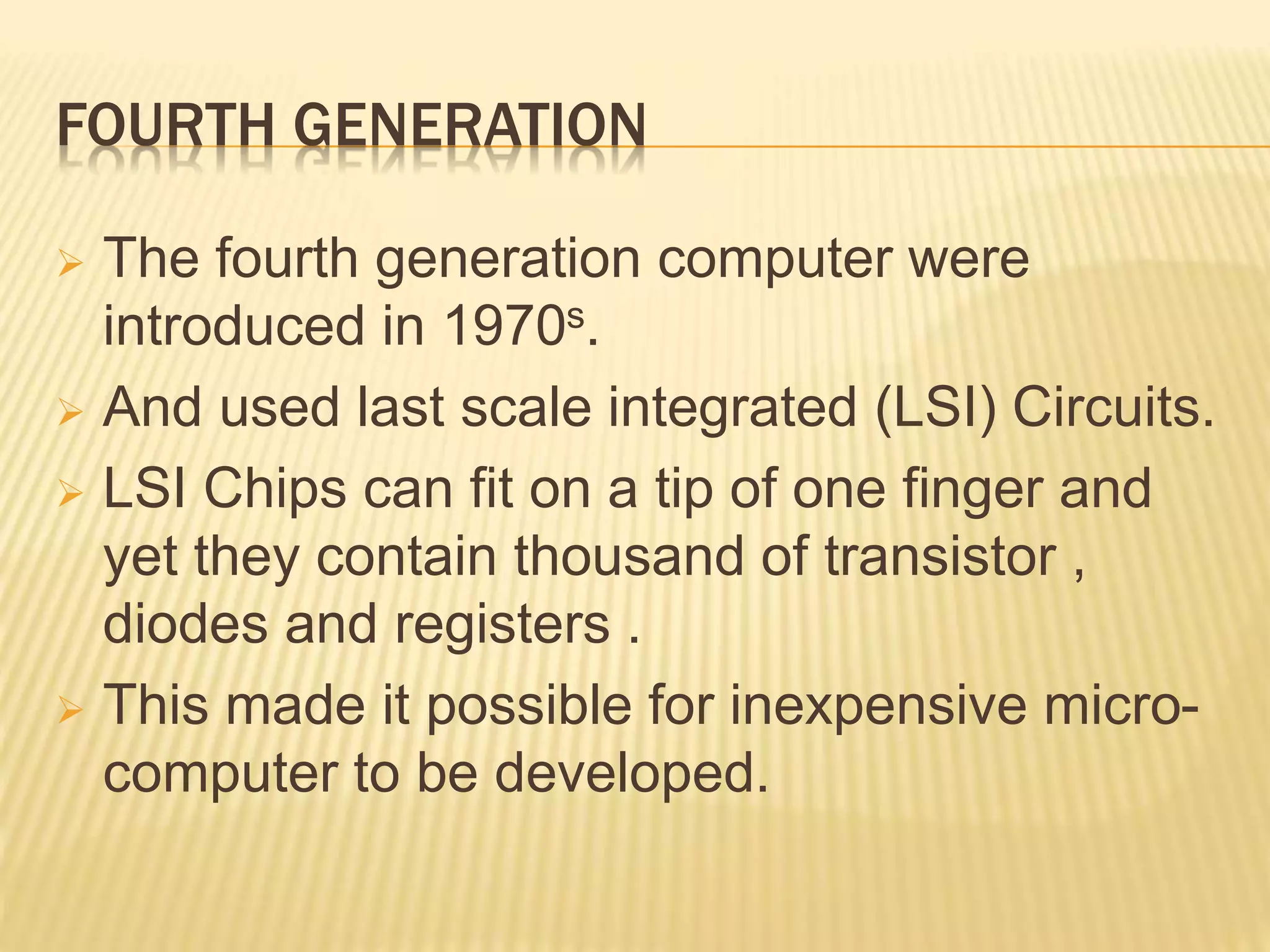 Types and genration of computer | PPTX