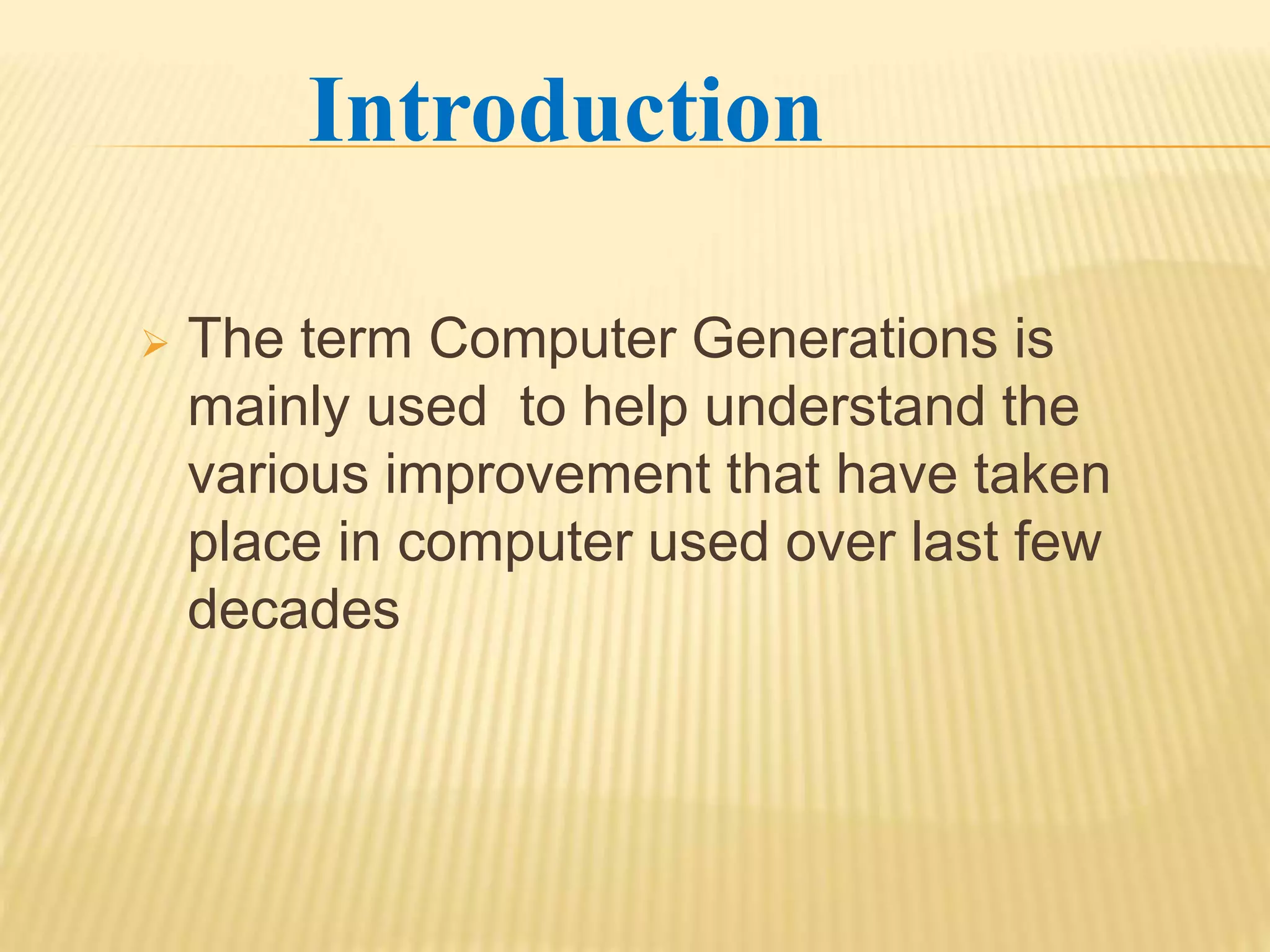 Types and genration of computer | PPTX