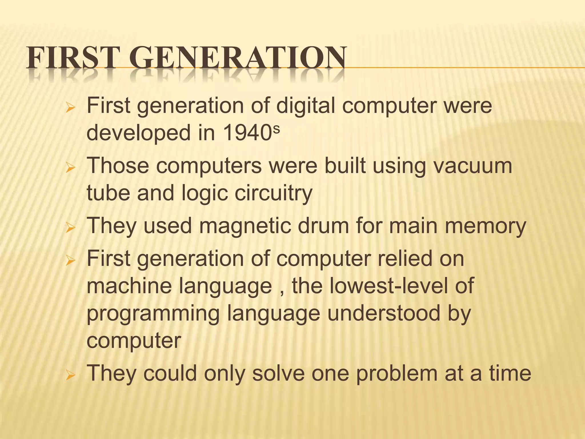 Types and genration of computer | PPTX