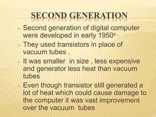 Types and genration of computer | PPTX
