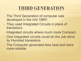 Types and genration of computer | PPTX
