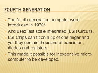 Types and genration of computer | PPTX