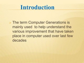 Types and genration of computer | PPTX