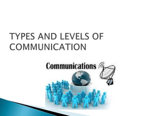 Types and levels of communication | PPT