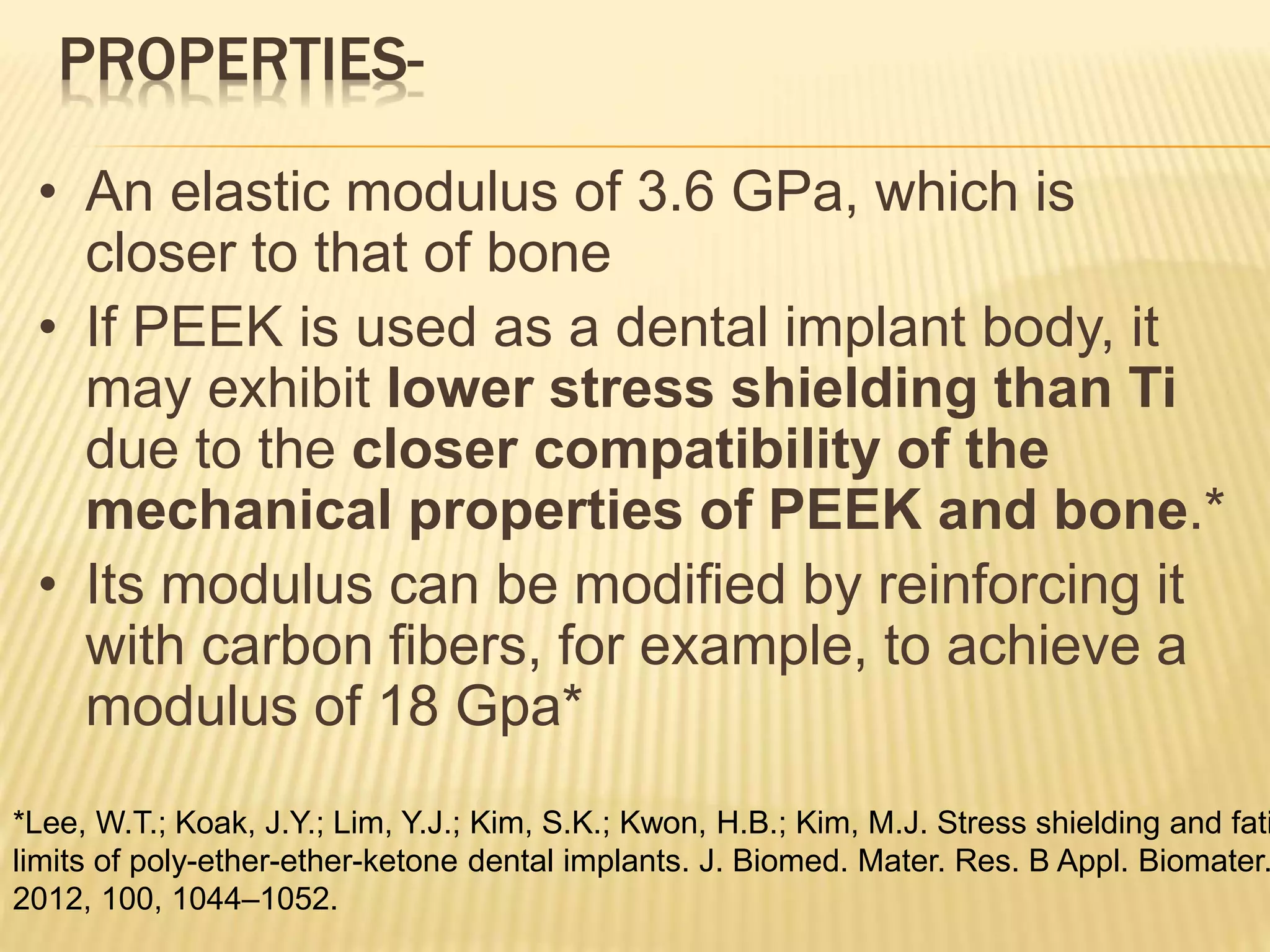 dental implant biomaterials | PPTX