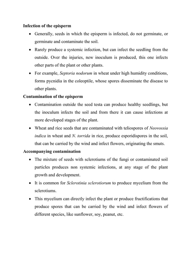TYPES AND MECHANISMS OF SEED PATHOGEN INFECTION.pdf | Infectious ...