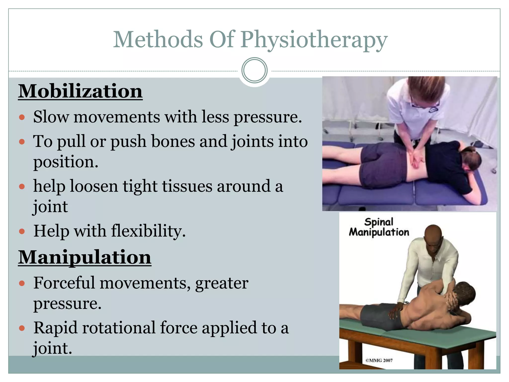 Types and methods of physiotherapy | PPSX