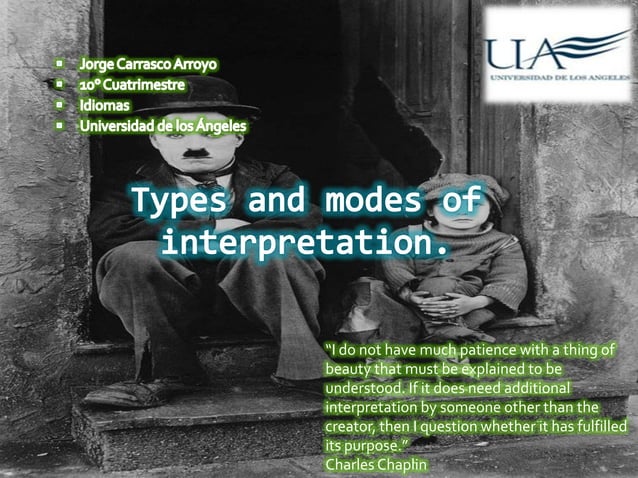 Types and modes of interpretation | PPTX