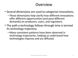 Types and patterns of innovation | PPT