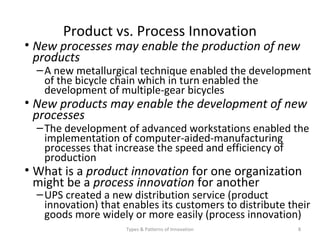 Types and patterns of innovation | PPT