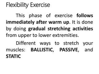 Types and phases of exercise | PPTX