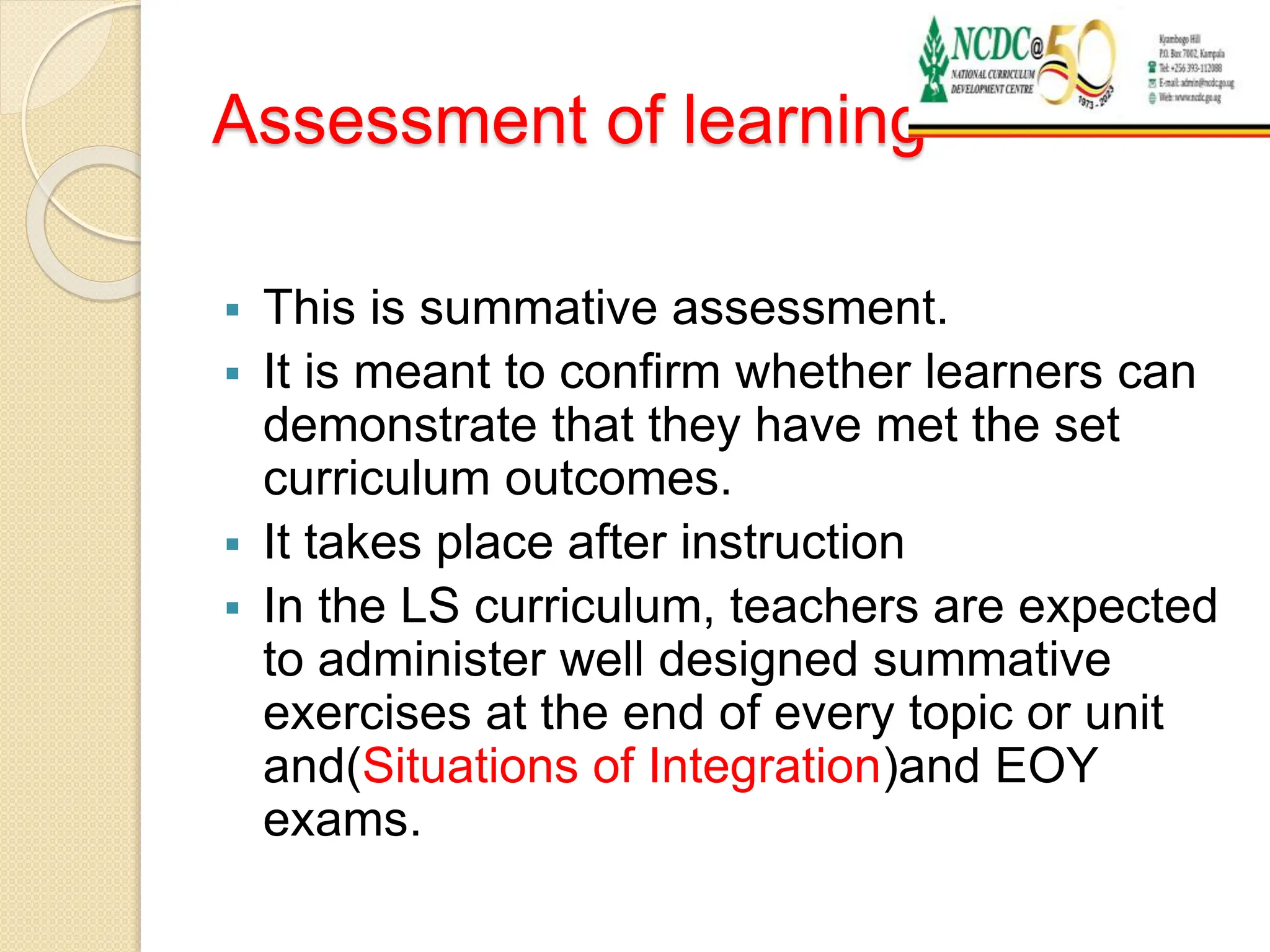 Types and Principles of Assessment in CBC | PPTX