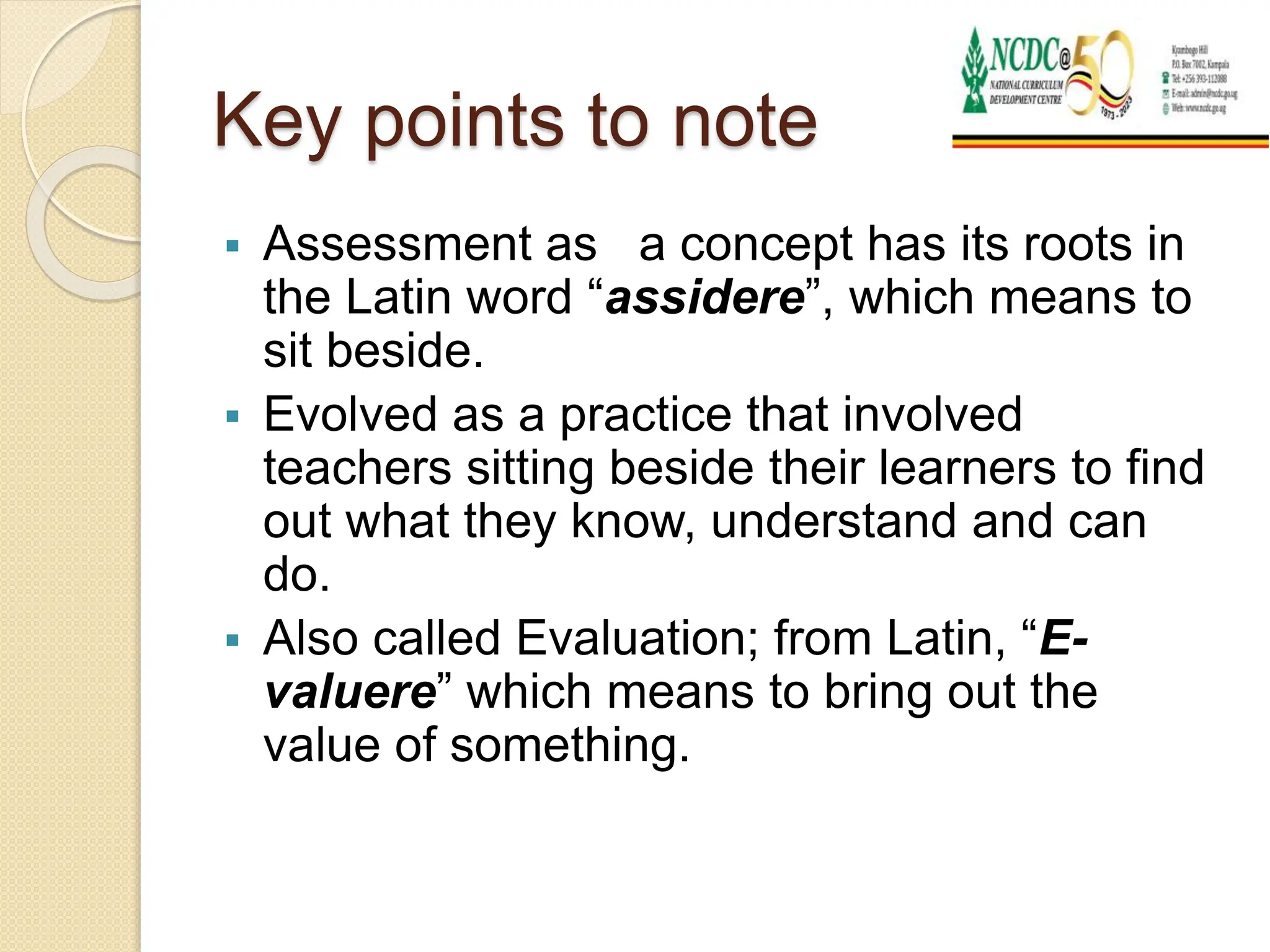 Types and Principles of Assessment in CBC | PPTX