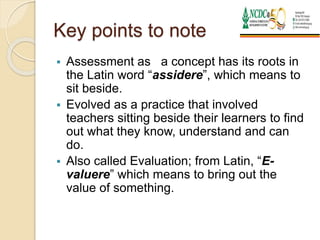Types and Principles of Assessment in CBC | PPTX