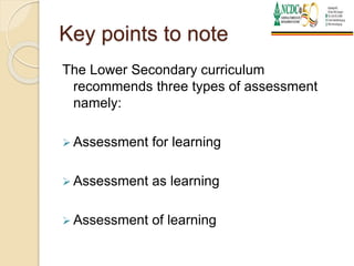 Types and Principles of Assessment in CBC | PPTX