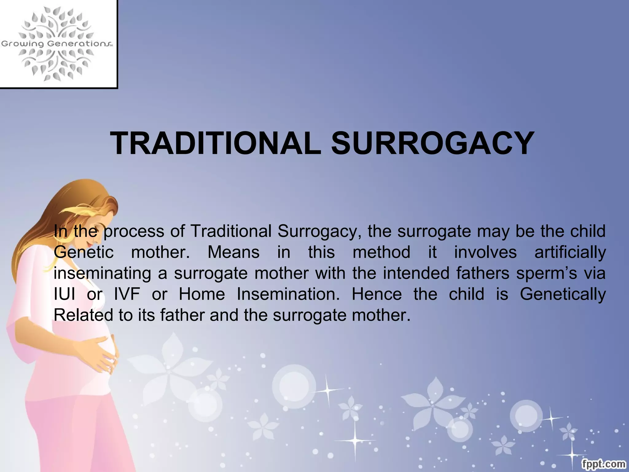 TYPES AND PROCESS OF SURROGACY | PPT