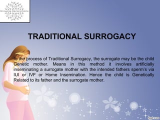 TYPES AND PROCESS OF SURROGACY | PPT